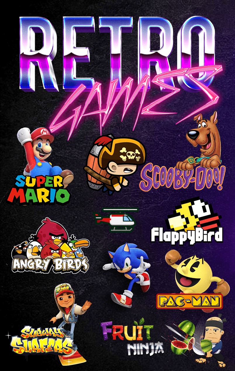 Retrô Games - 🕹 Platarforma de Jogos de Habilidade Retrô